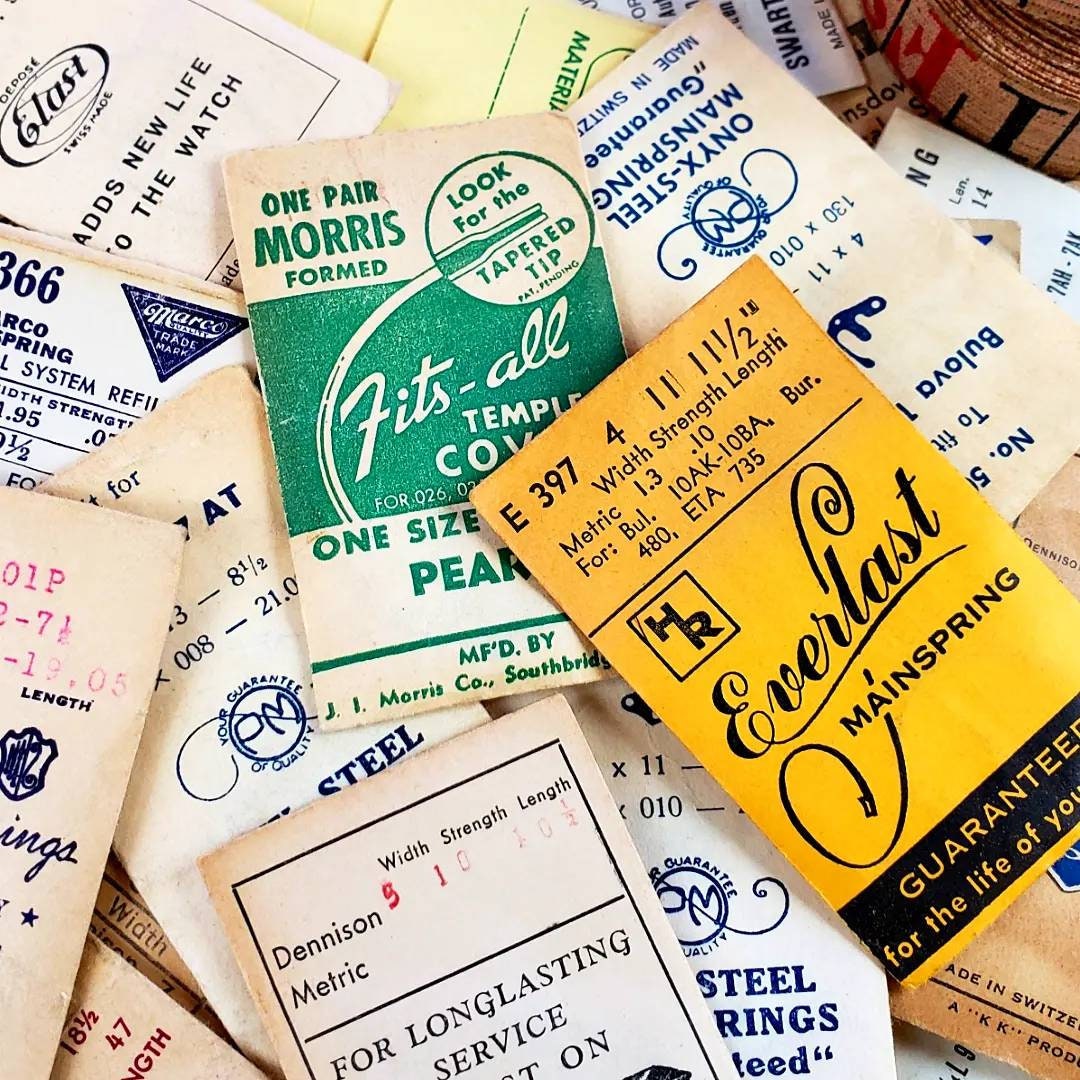 Vintage Watch Parts Envelopes Set envelopes Only | Etsy