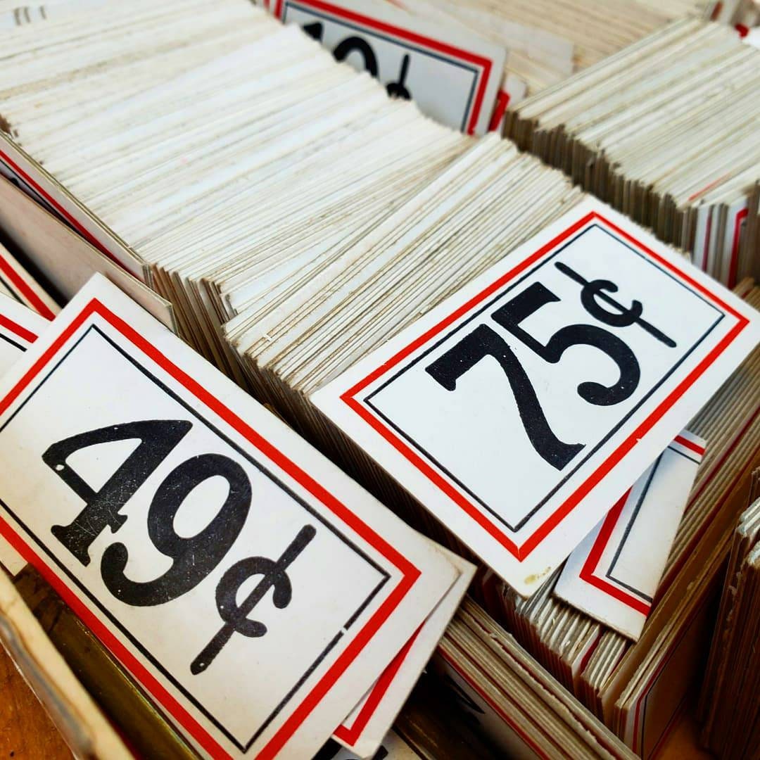 Vintage Rectangular Grocery Price Tags - Etsy