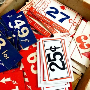 Vintage Price Tags Assortment - Etsy