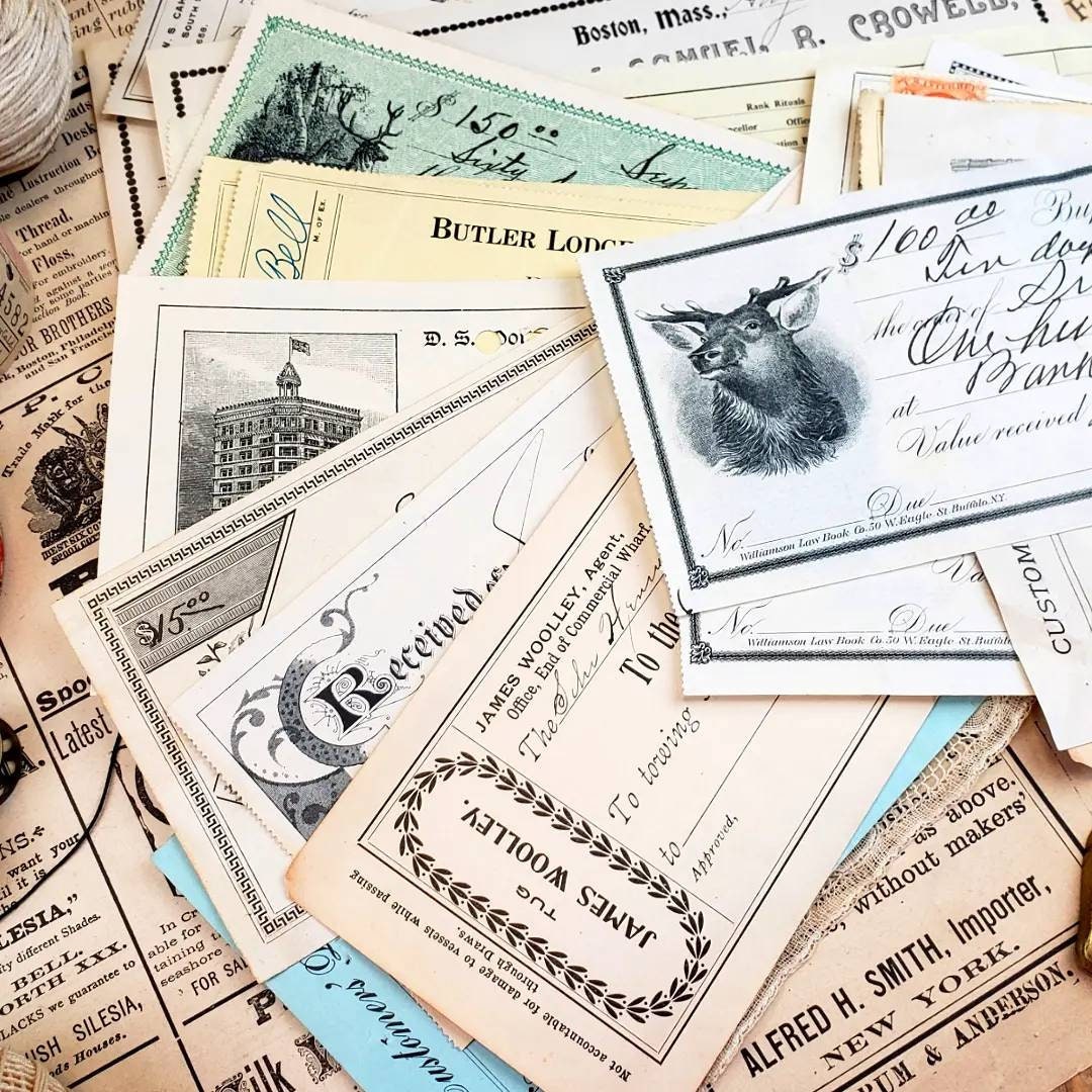 1880s - 1900s Checks & Receipts - Etsy