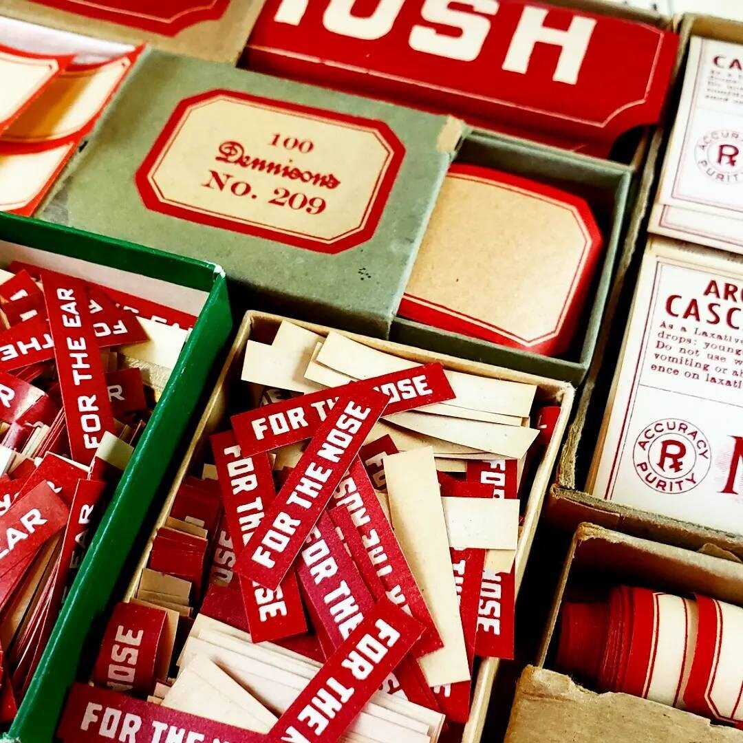 Vintage Gummed Labels Assortment - Etsy