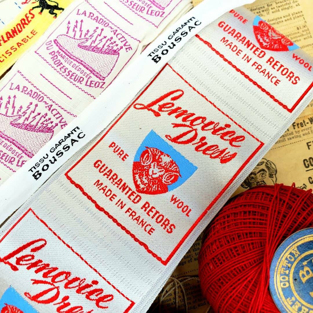 Vintage French Clothing Labels Collection | Etsy