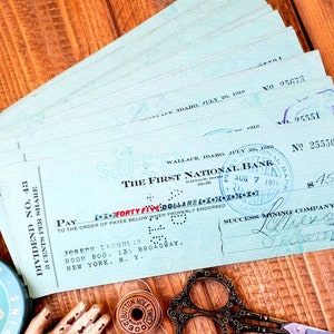 1916 the First National Bank Checks - Etsy