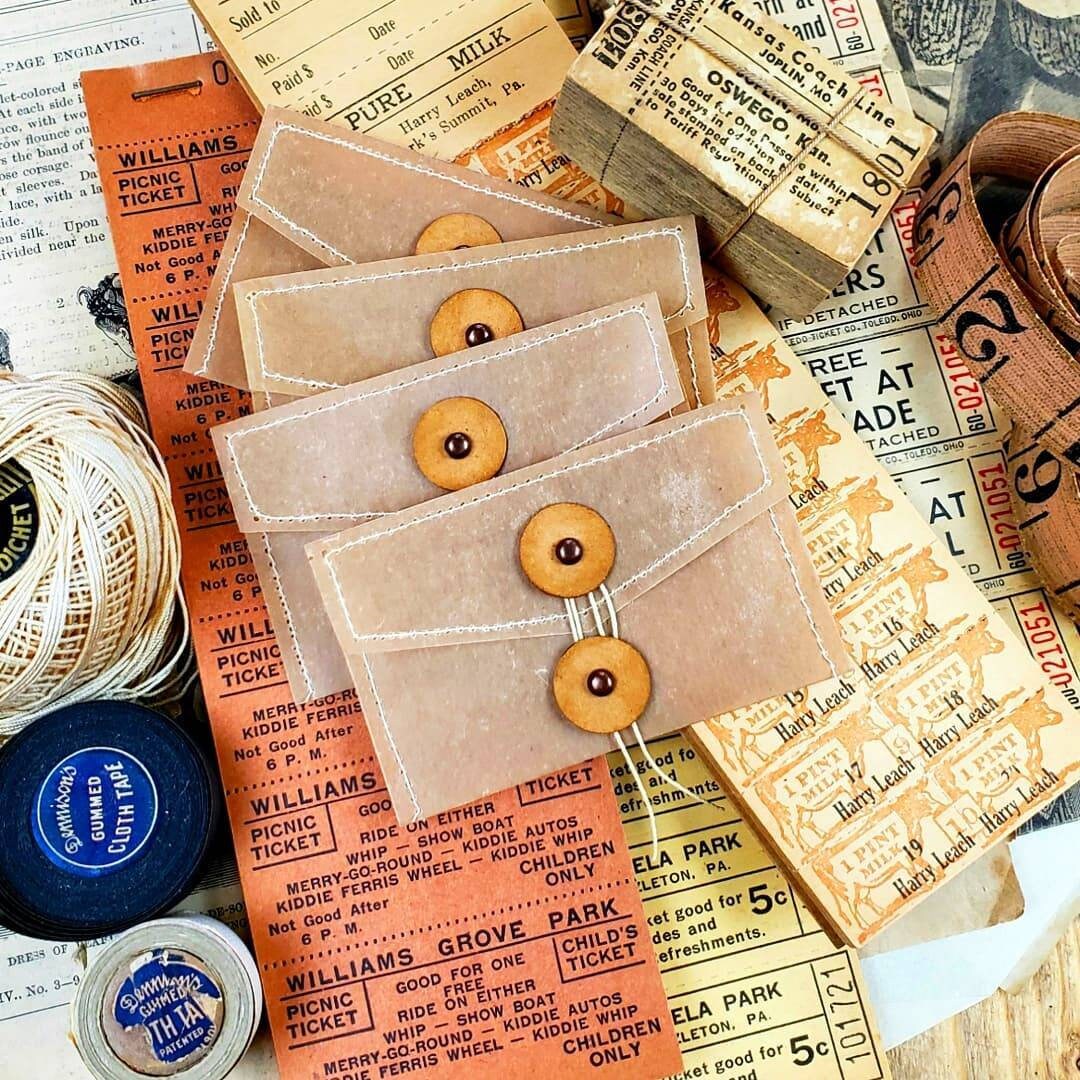 10 Piece Neutral Tickets + Handmade Envelope - Etsy