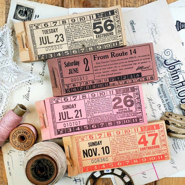 Vintage Train Ticket - Etsy