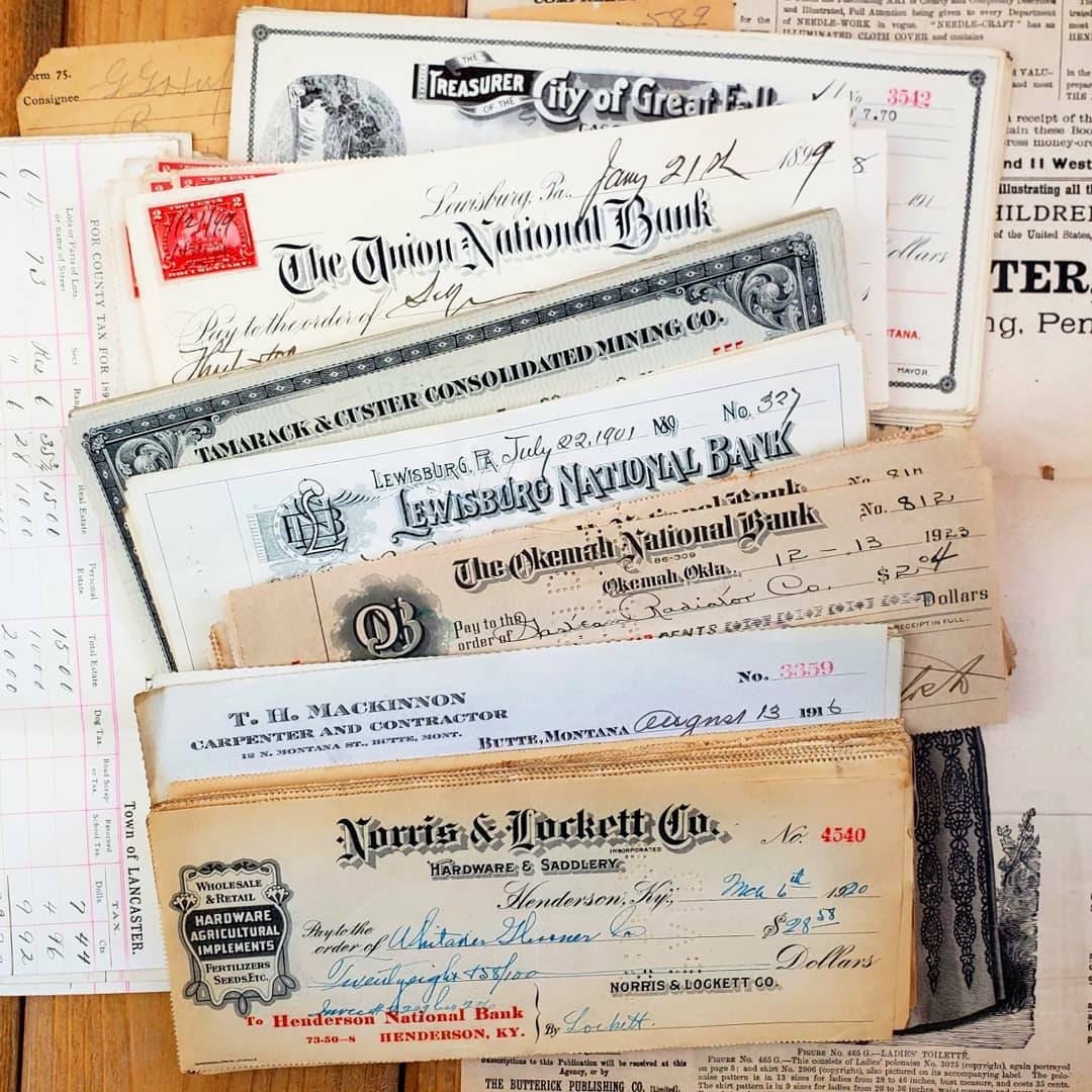 Vintage Checks Assortment - Etsy