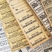 Vintage Tiny Patina Tickets Assortment - Etsy