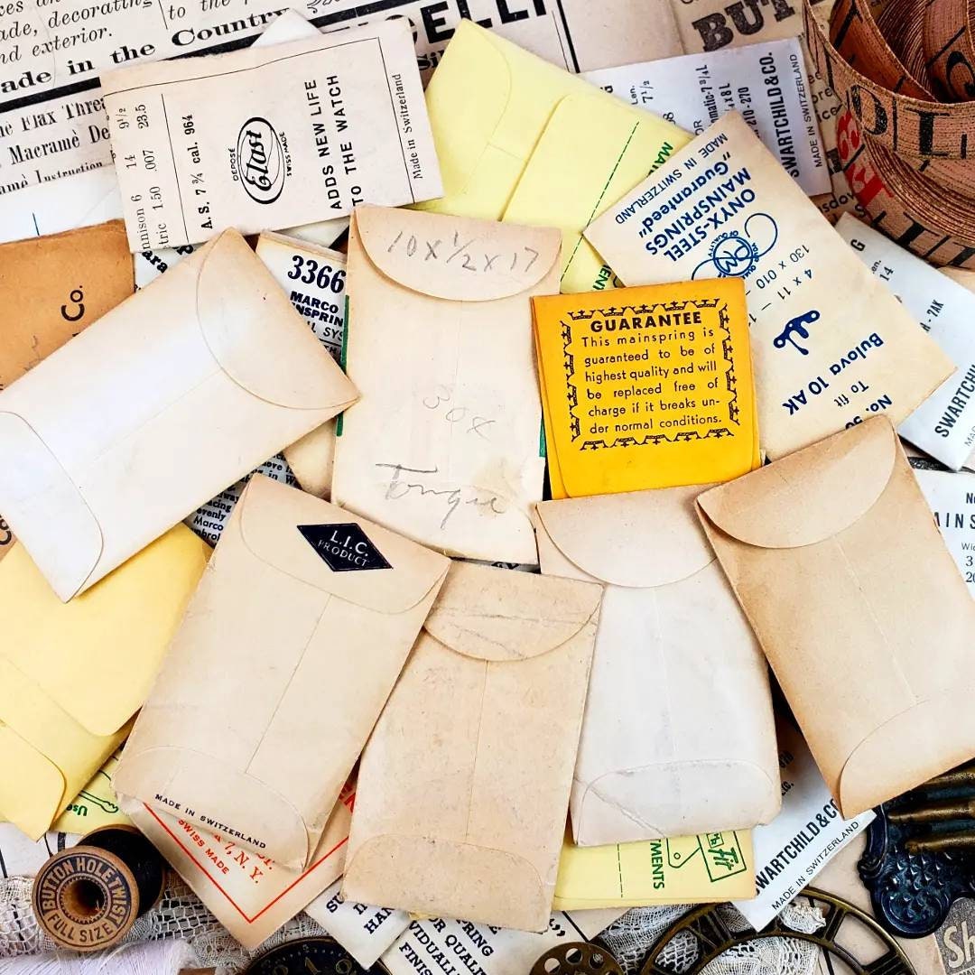 Vintage Watch Parts Envelopes Set envelopes Only | Etsy