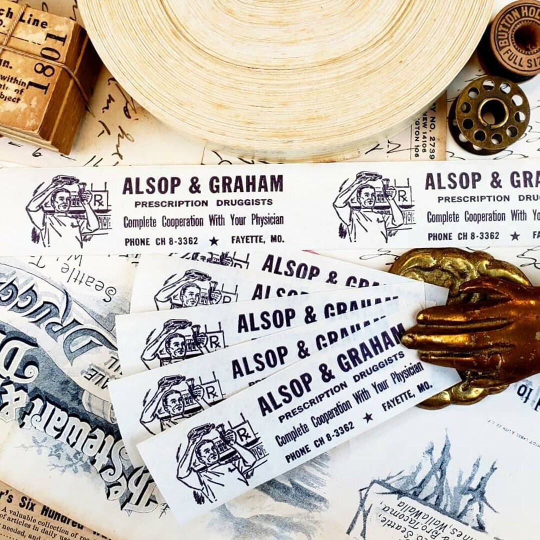 1950s Alsop & Graham Druggist Gummed Tape - Etsy