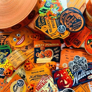 Halloween Ephemera Paper Lot Assortment, Vintage Halloween Theme ...