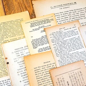 10 Different Languages Book Pages - Etsy