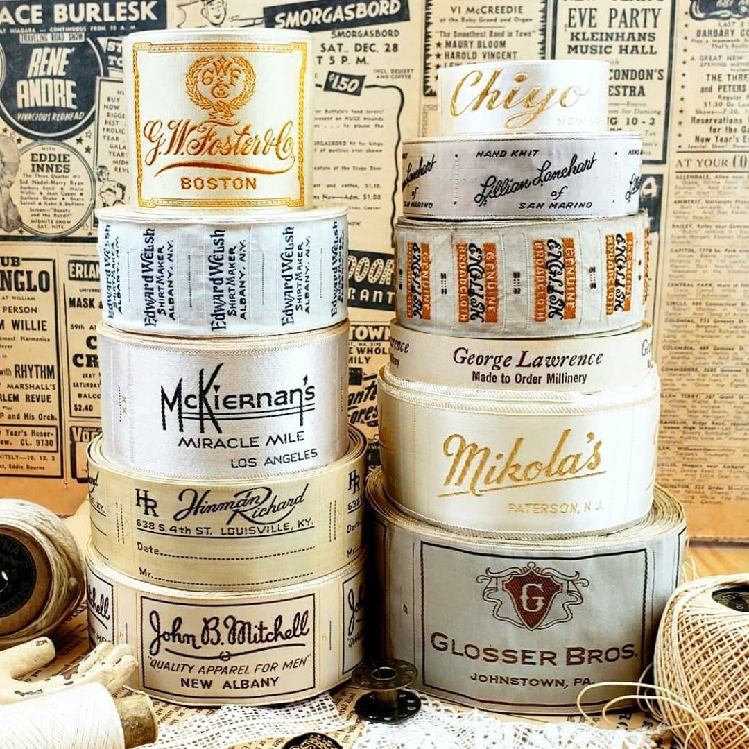 Ivory Clothing Label Set Collection 10 Pieces - Etsy