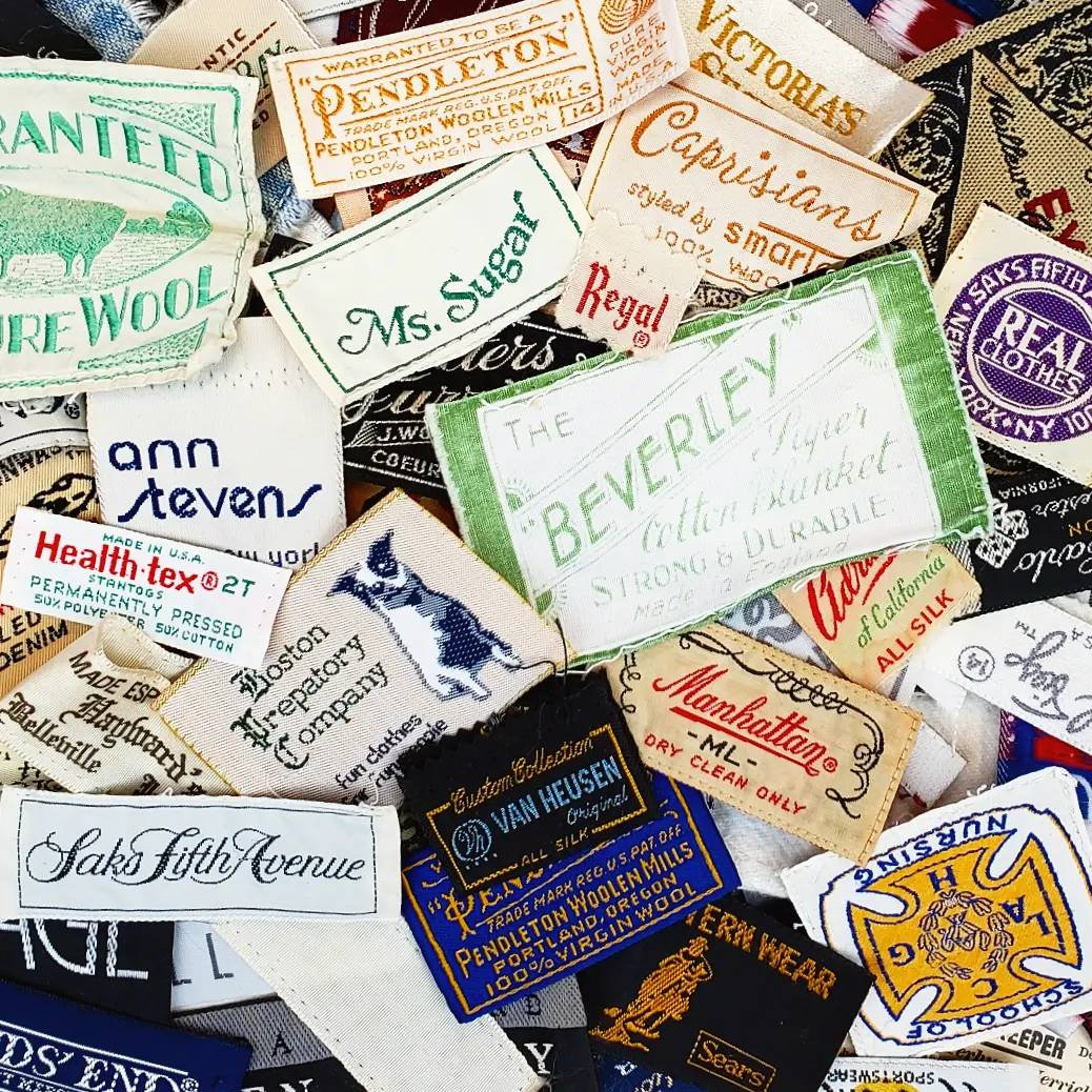 Vintage Clothing Labels - Etsy