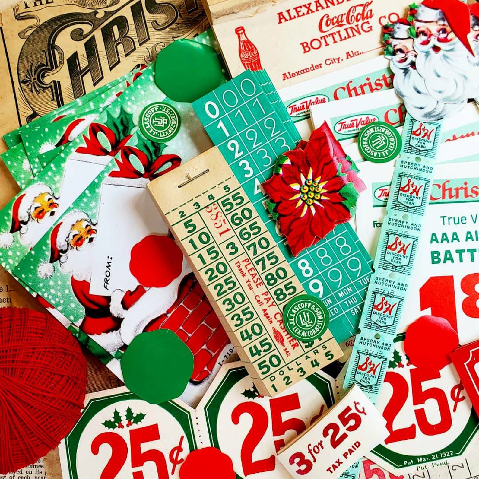 Vintage Christmas Ephemera 20 Pieces - Etsy