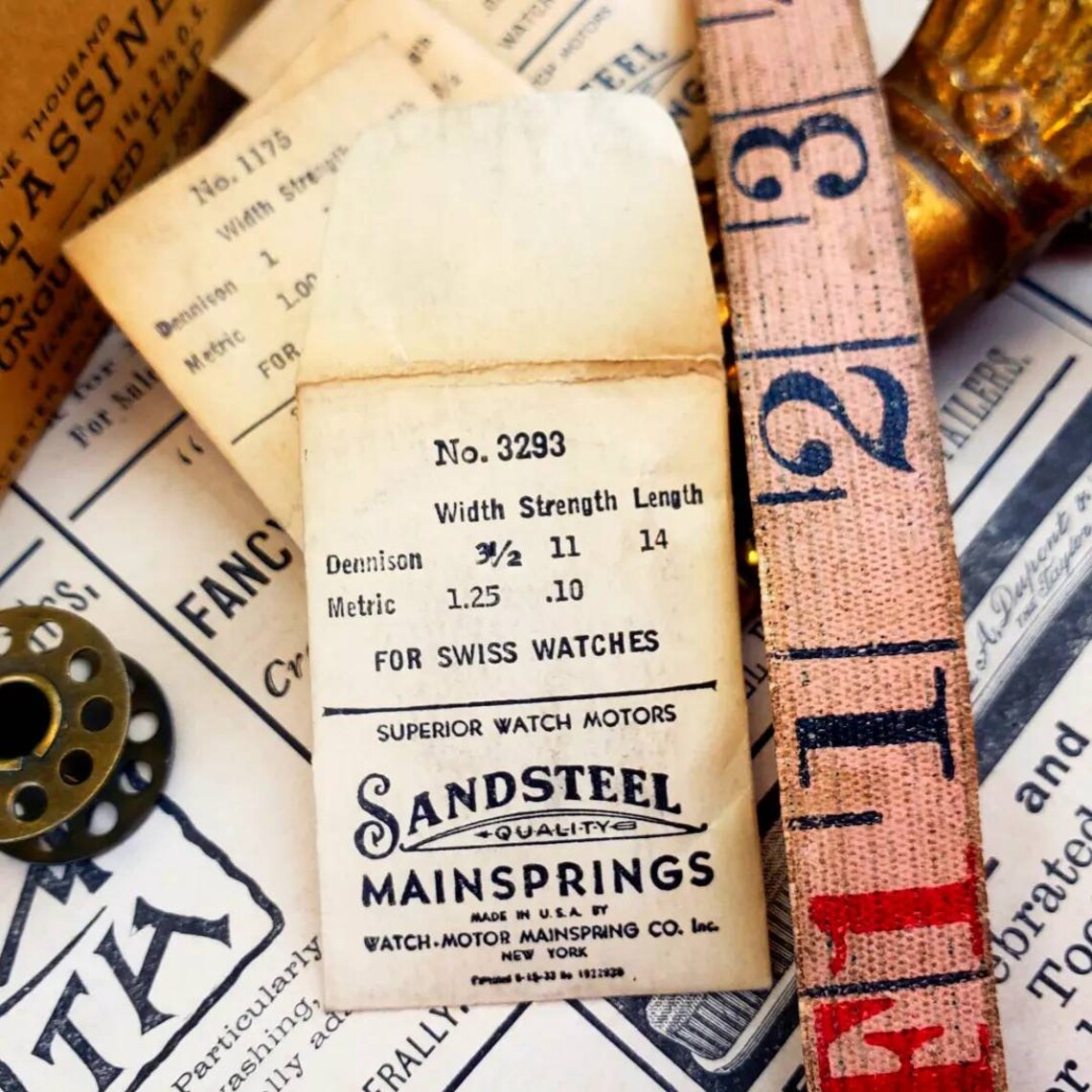 Vintage Sandsteel Watch Parts Envelopes some Have the - Etsy