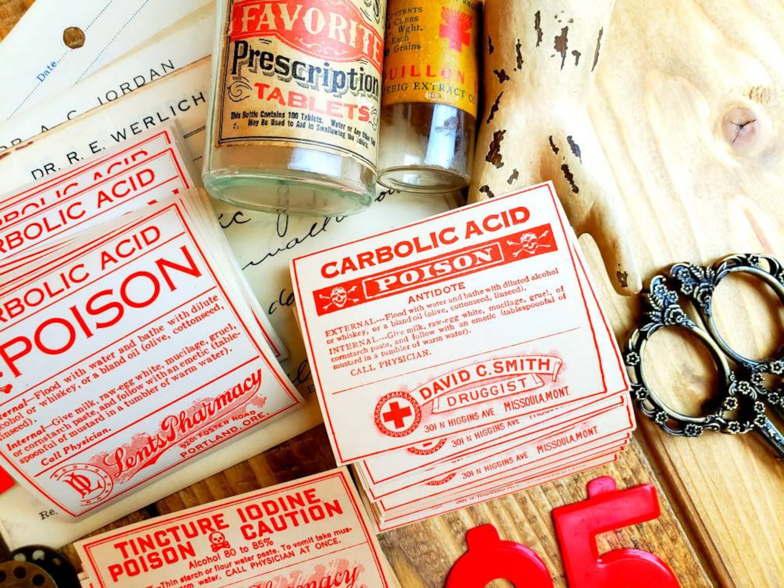 VINTAGE POISON LABELS - Etsy