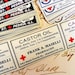 Vintage Red Cross Label Set - Etsy