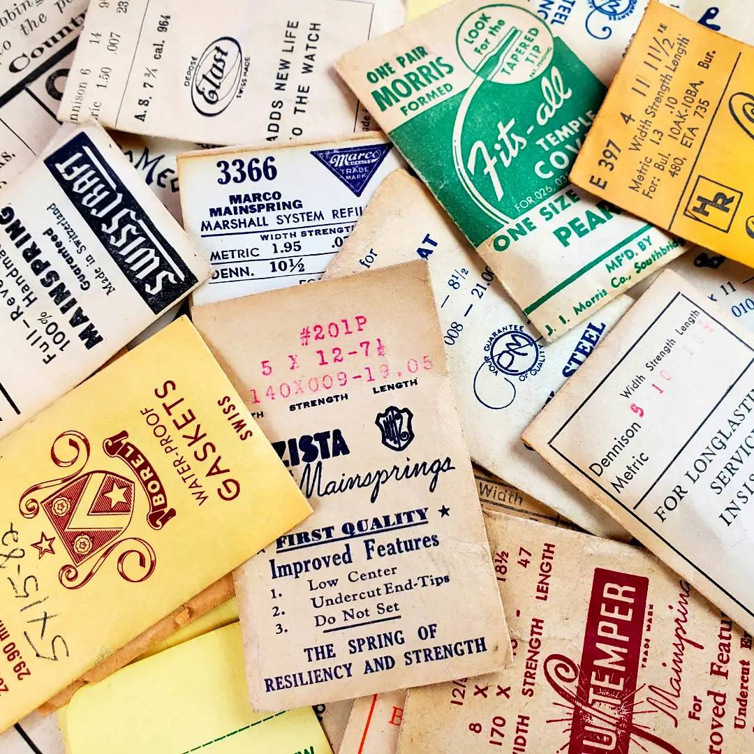 Vintage Watch Parts Envelopes Set envelopes Only | Etsy