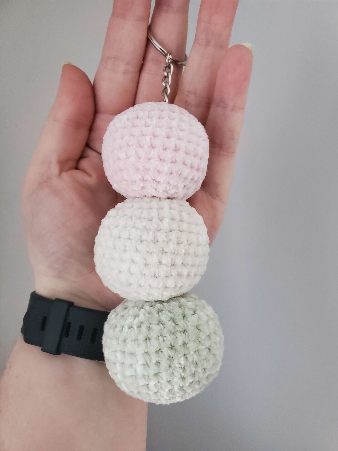 Dango Amigurumi Keychain, Dango Keychain, Amigurumi Keychain, Dango ...
