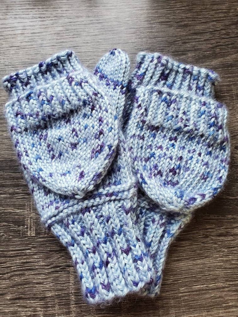 Mitten Knitting Pattern, Mitten Pattern, Convertible Mitten Pattern ...