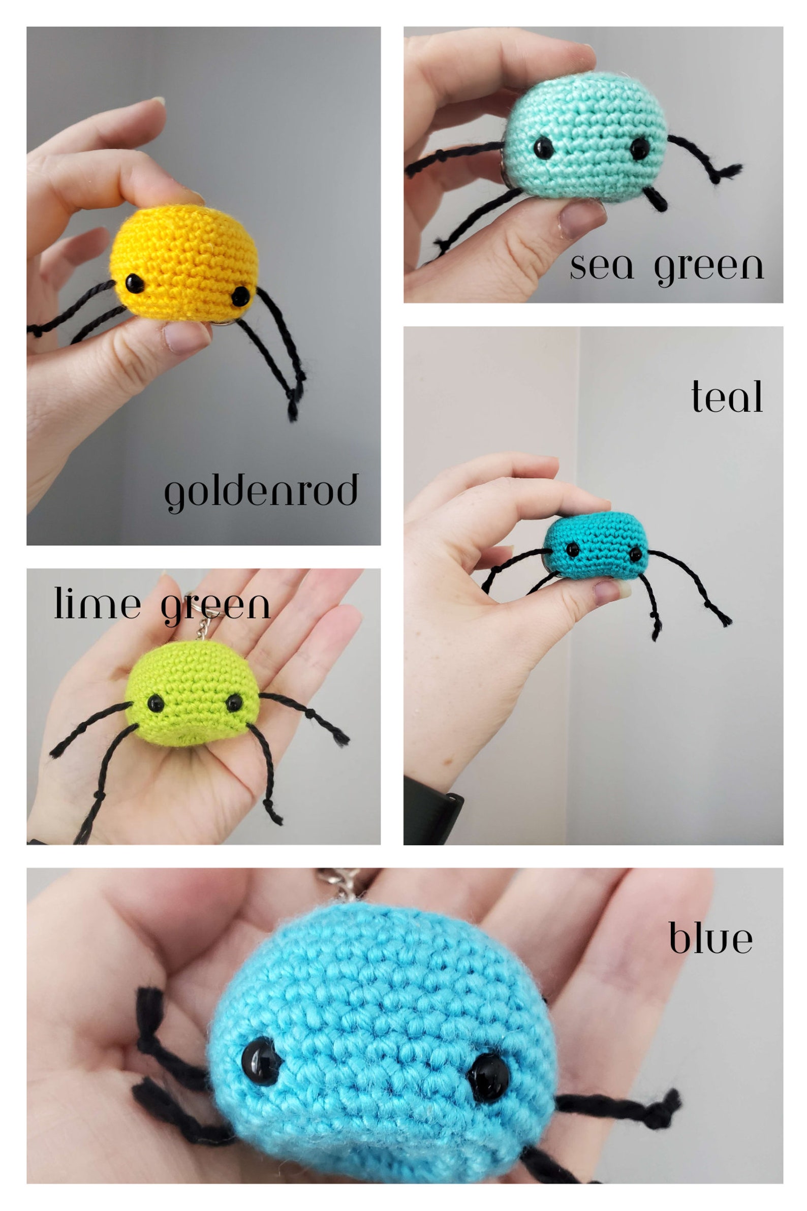 Junimo Amigurumi, Junimo Keychain, Stardew Valley Inspired Amigurumi ...