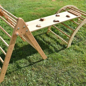 Climbing Triangle Set of Three Items, Montessori Furniture Set, Toddler ...