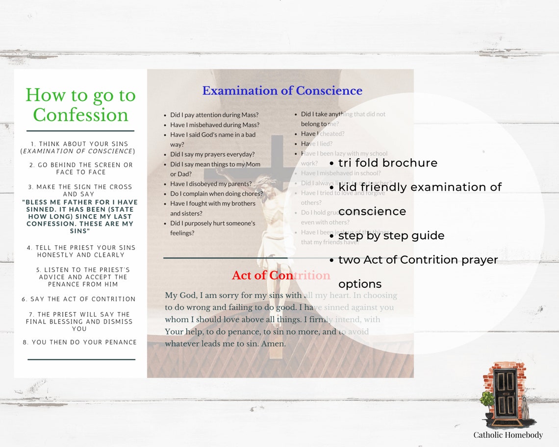 Confession Guide for Kids - Etsy
