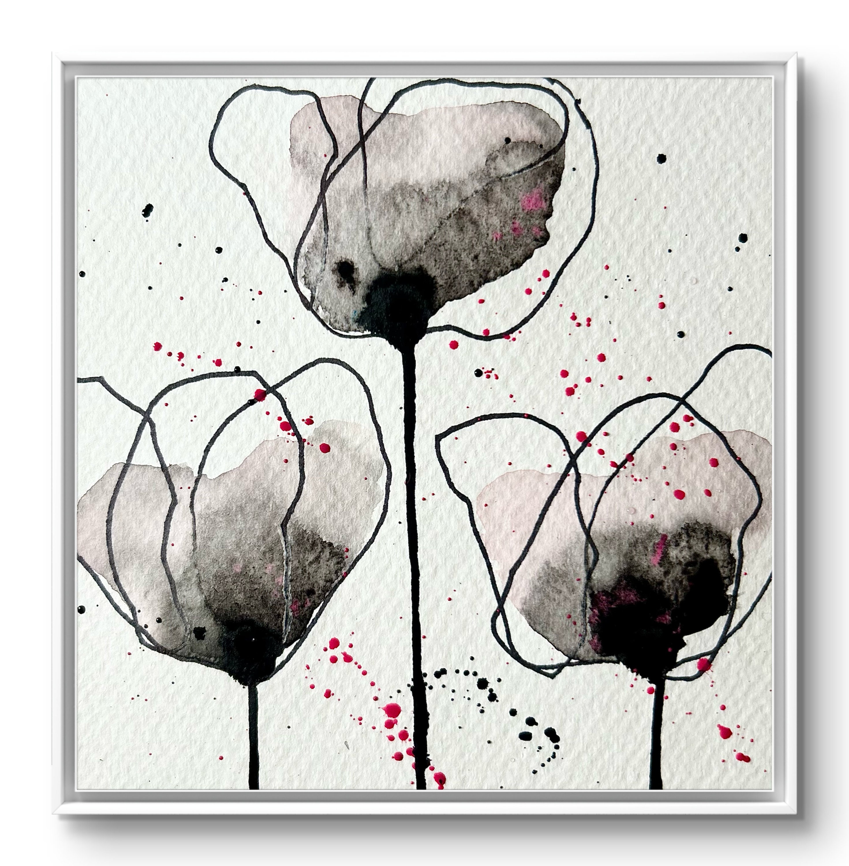 Doodle Rose Digital Download, Printable Art, Printable Abstract Art ...