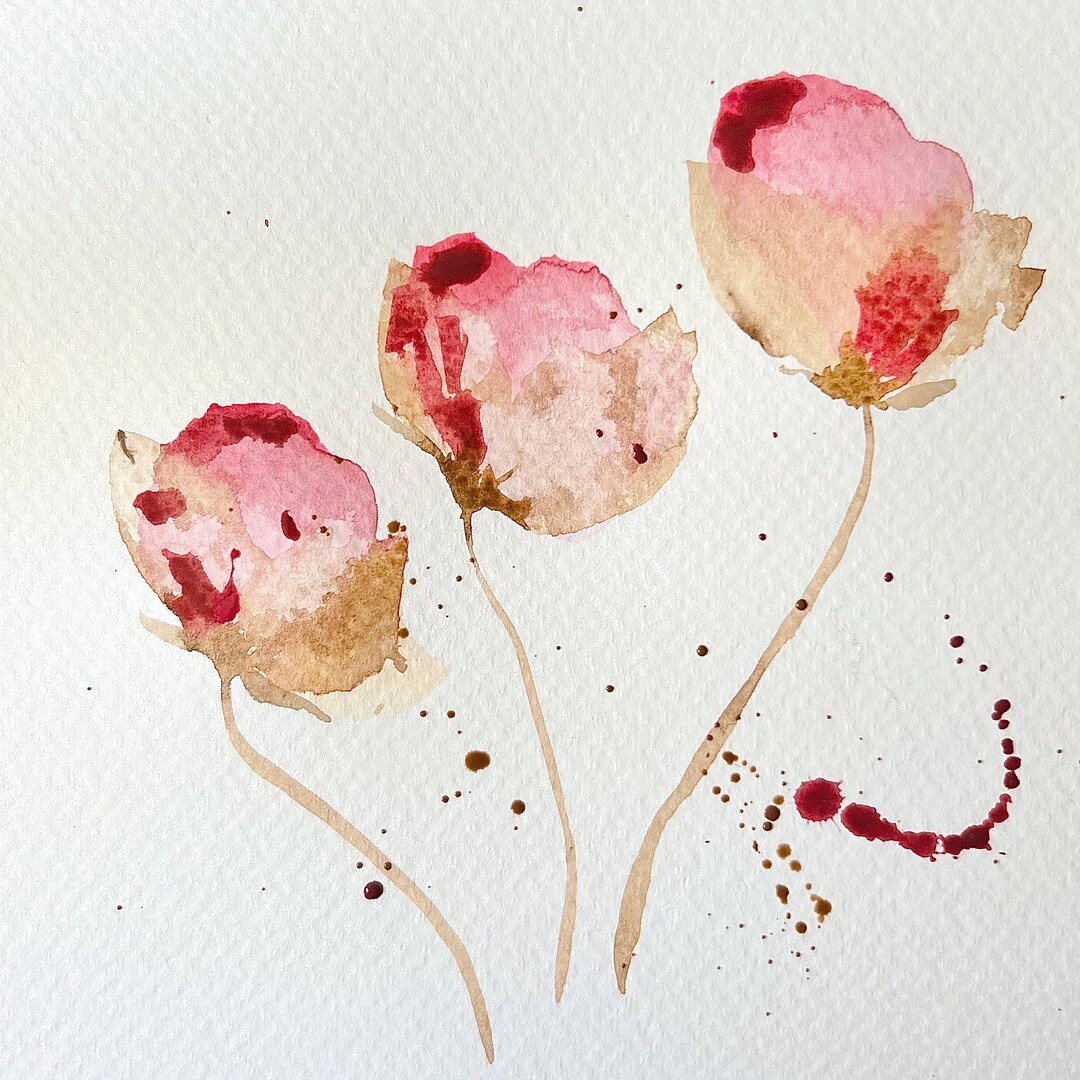 Tres Rosas Digital Download, Printable Art, Printable Abstract Art ...