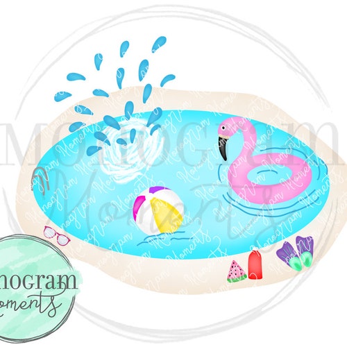Watercolor Summer PNG Girl's Beach Toys Trio Clipart for - Etsy