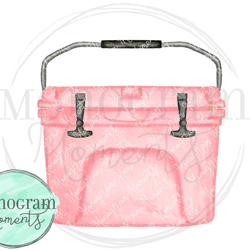 Watercolor Summer PNG Pink Cooler Clipart for Digital - Etsy