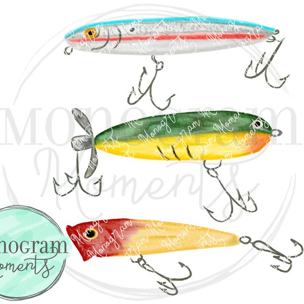 Fishing Watercolor - Etsy