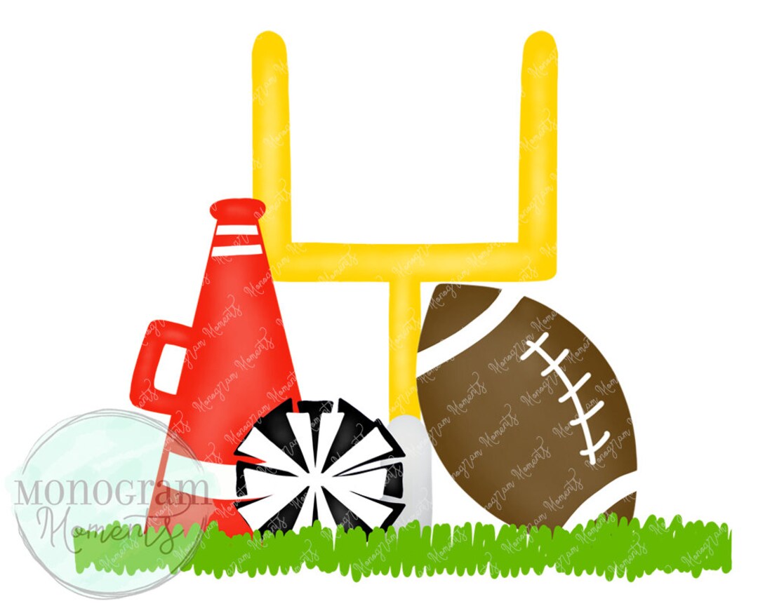 Watercolor Football PNG Watercolor Football Clipart for - Etsy