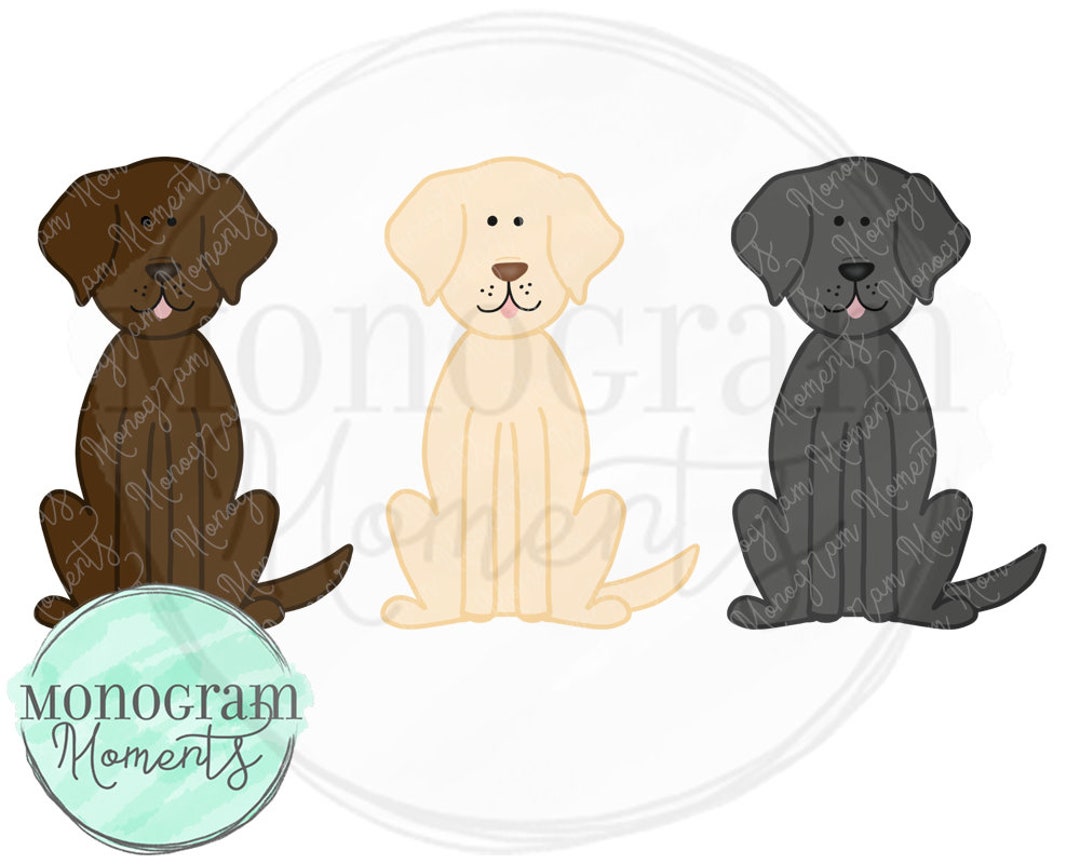 Watercolor Dogs PNG Watercolor Dog Trio Clipart for Digital Download ...