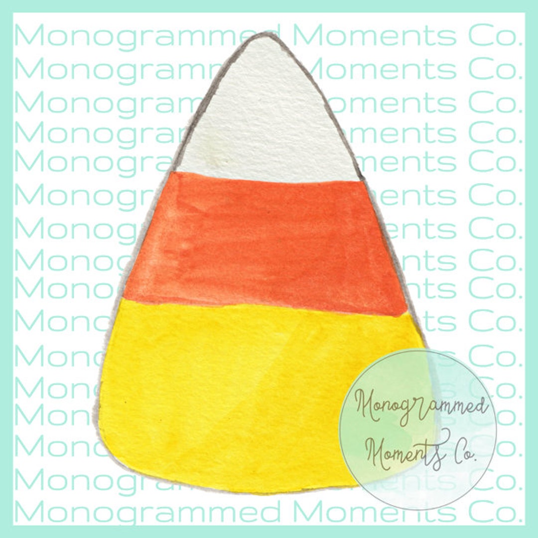 Candy Corn Halloween Watercolor Clipart Halloween Candy PNG Digital ...