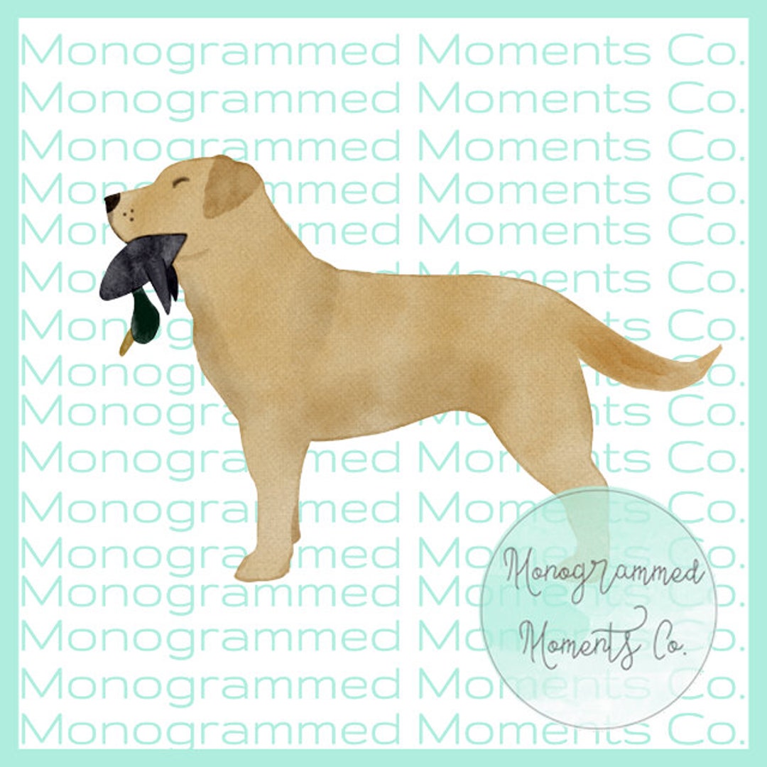 Watercolor Dog Clipart Hunting Lab Duck Hunting Yellow Lab Lab Dog ...
