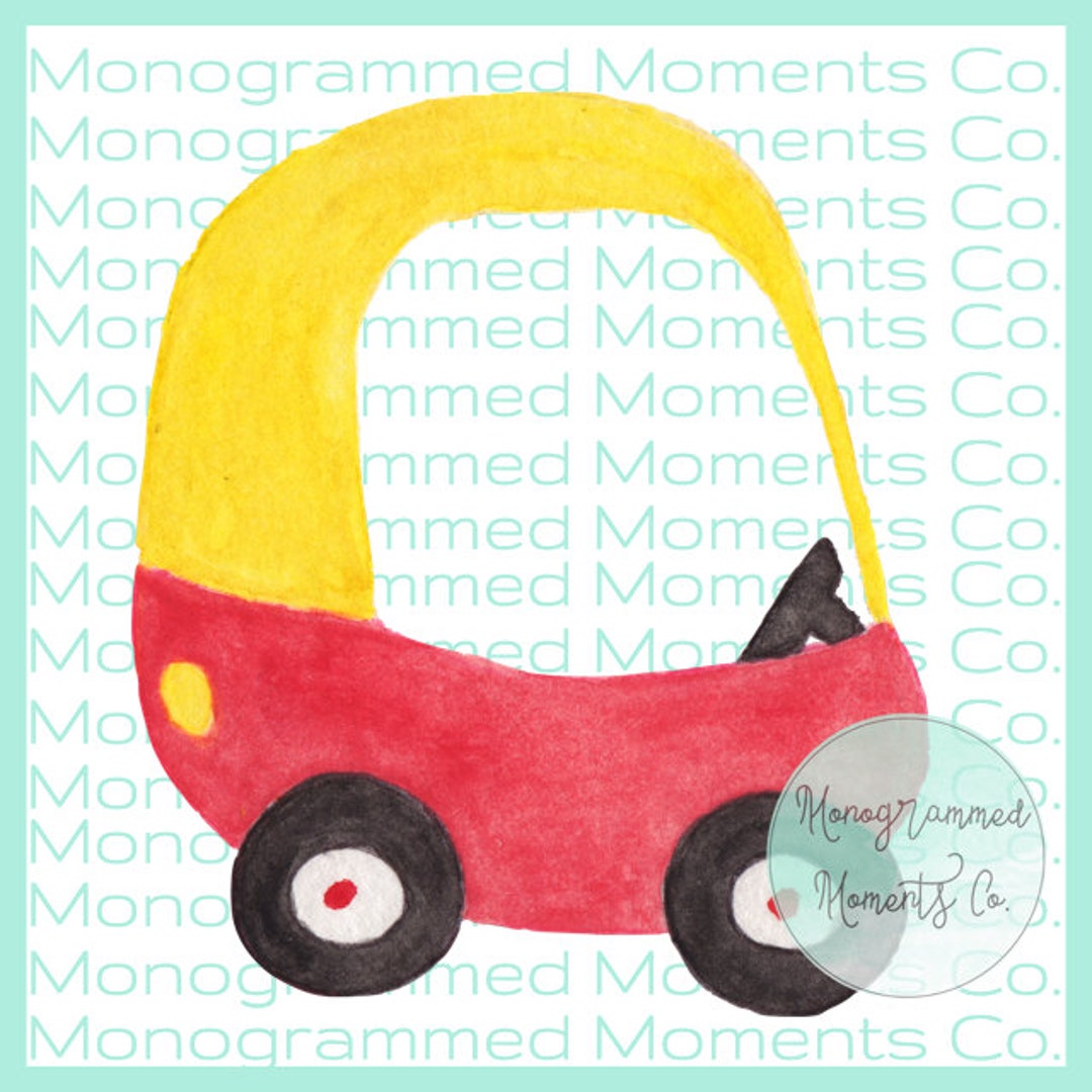 Cozy Coupe Watercolor Clipart Little Tikes Coupe PNG Digital Download ...