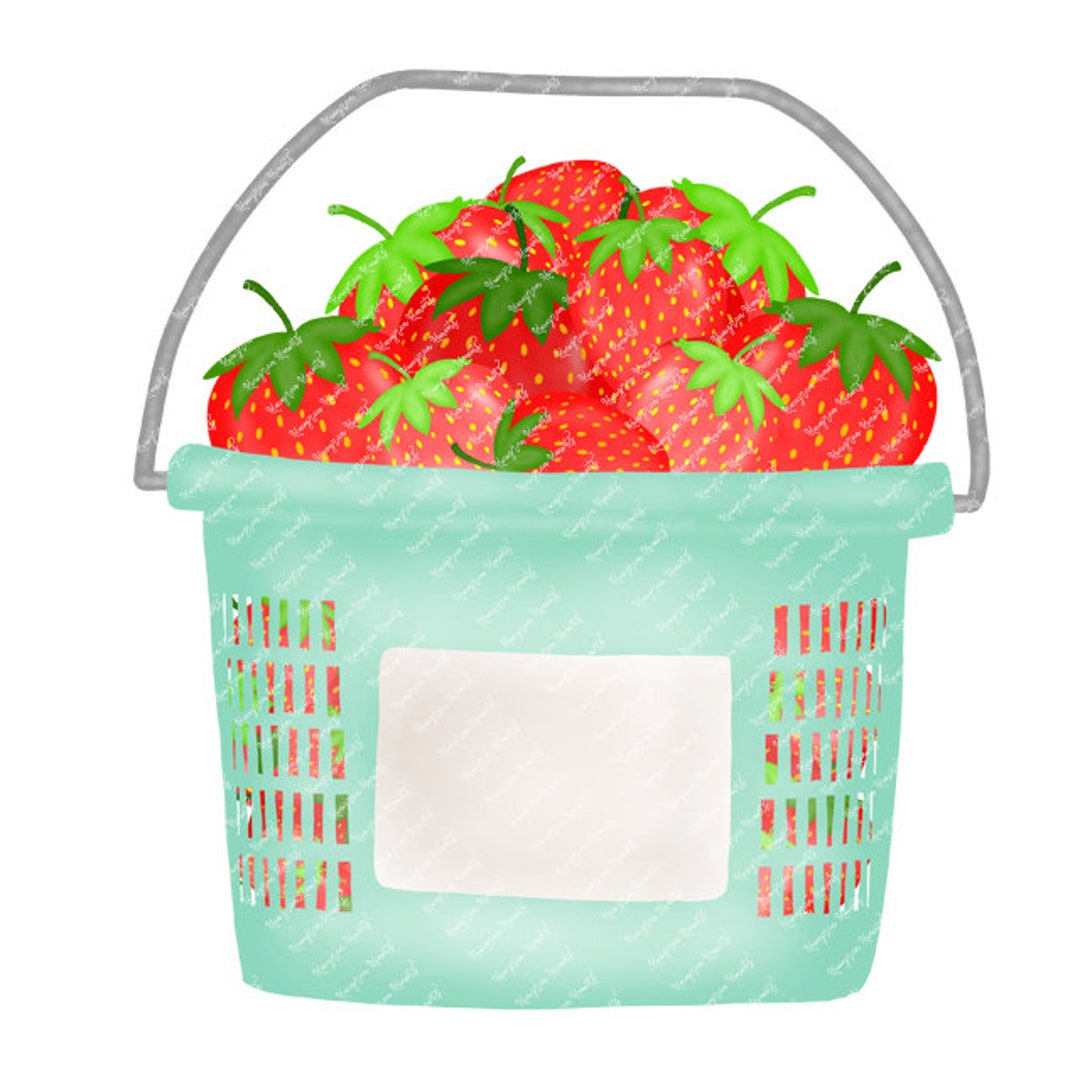 Watercolor Strawberry Picking PNG Watercolor Strawberry Clipart for ...