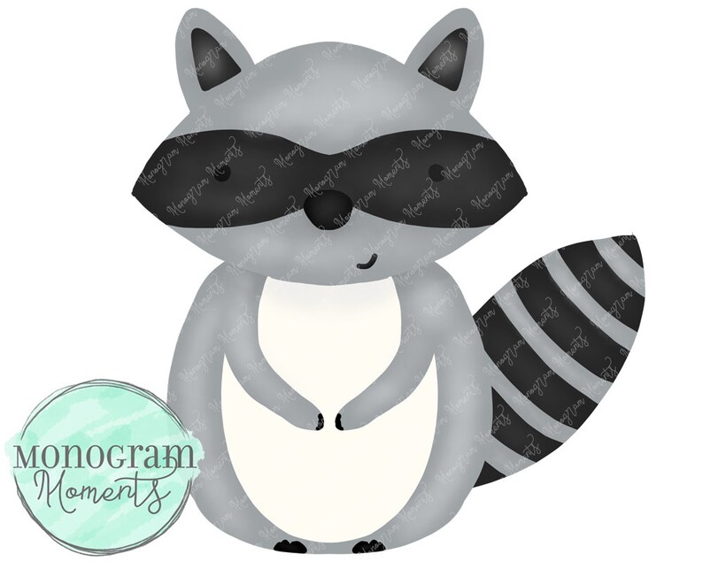 Watercolor Raccoon PNG Watercolor Woodlands Animals Clipart | Etsy