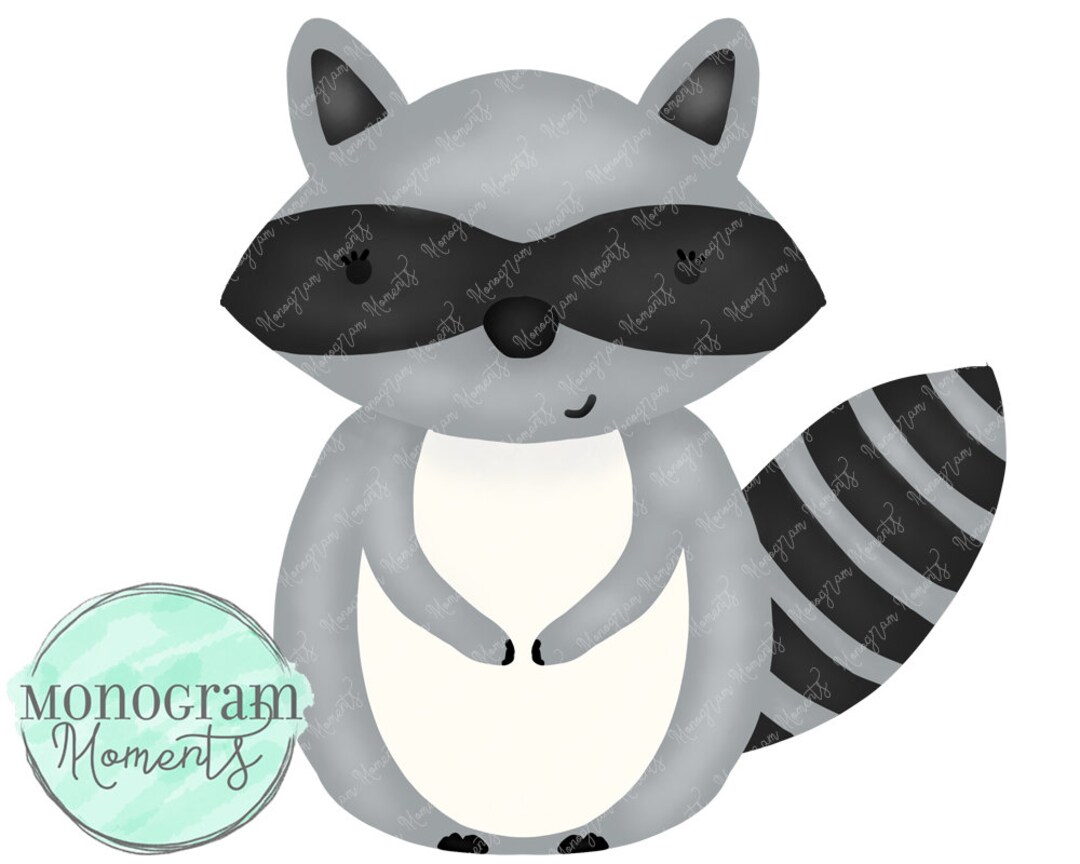 Watercolor Raccoon PNG Watercolor Woodlands Animals Clipart for Digital ...