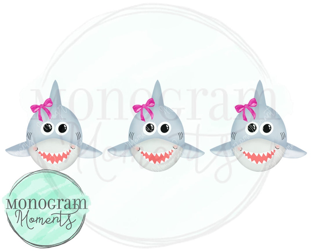 Watercolor Beach PNG Watercolor Baby Shark Clipart for Digital Download ...