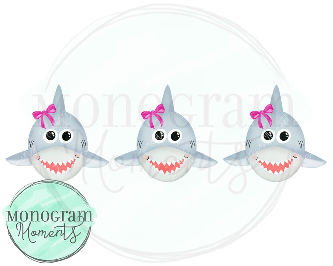 Watercolor Beach PNG Watercolor Baby Shark Clipart for - Etsy
