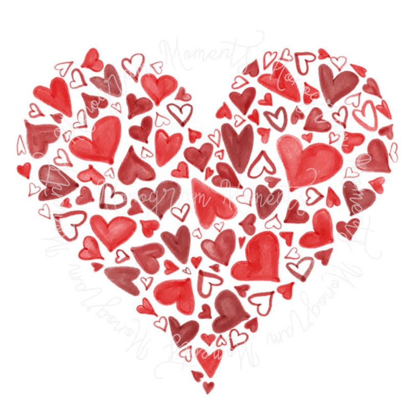 Watercolor Valentine - Etsy