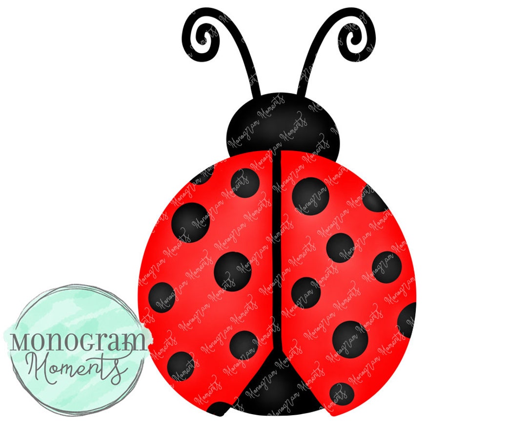 Watercolor Spring PNG Watercolor Ladybug Clipart for Digital Download ...