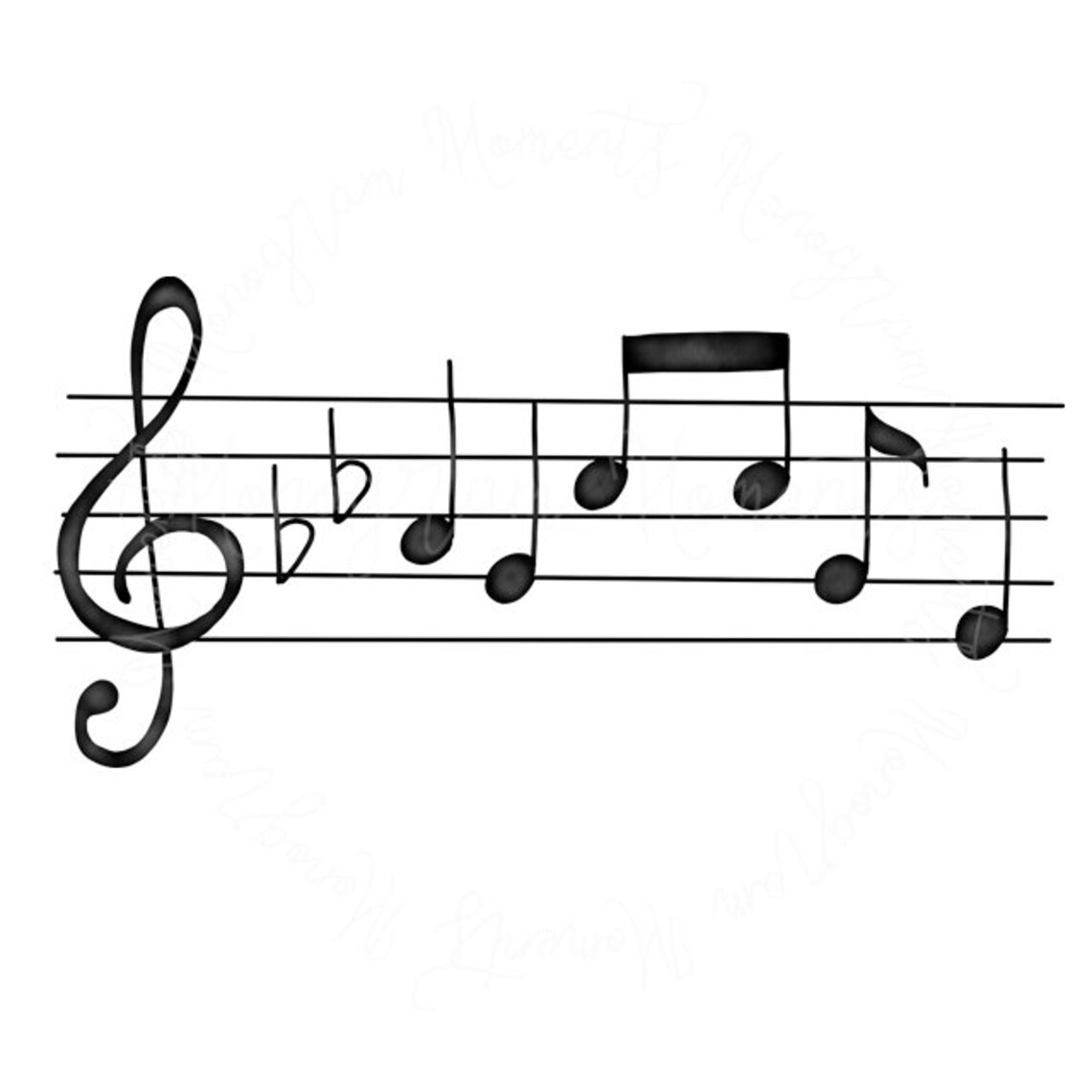 Watercolor Music Notes PNG Music Clipart for Digital - Etsy