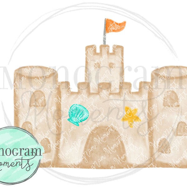 Sandcastle Clipart - Etsy