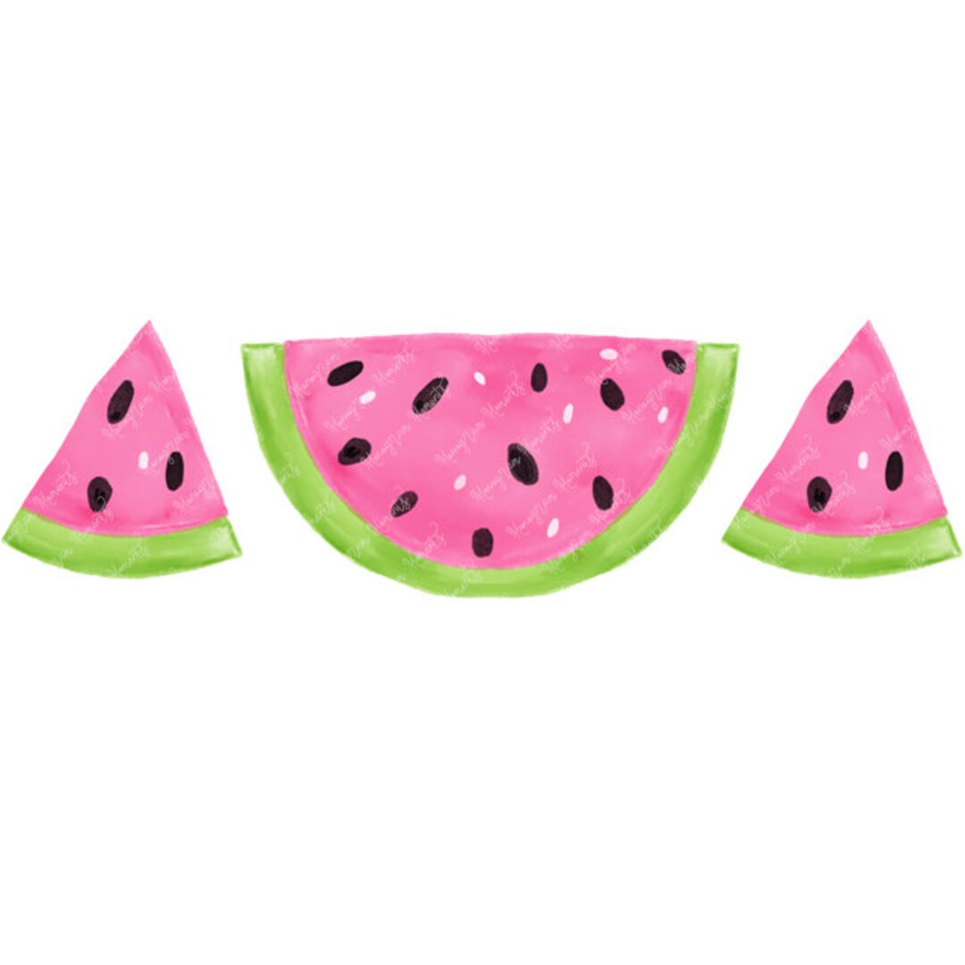 Watercolor Summer PNG Watercolor Watermelon Clipart for Digital ...