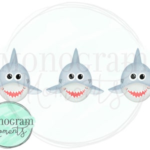 Watercolor Beach PNG Watercolor Baby Shark Clipart for | Etsy