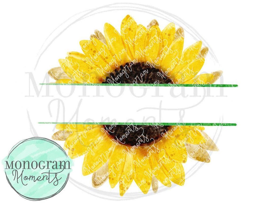 Watercolor Sunflower PNG - Watercolor Sunflower Name Plate Clipart for ...