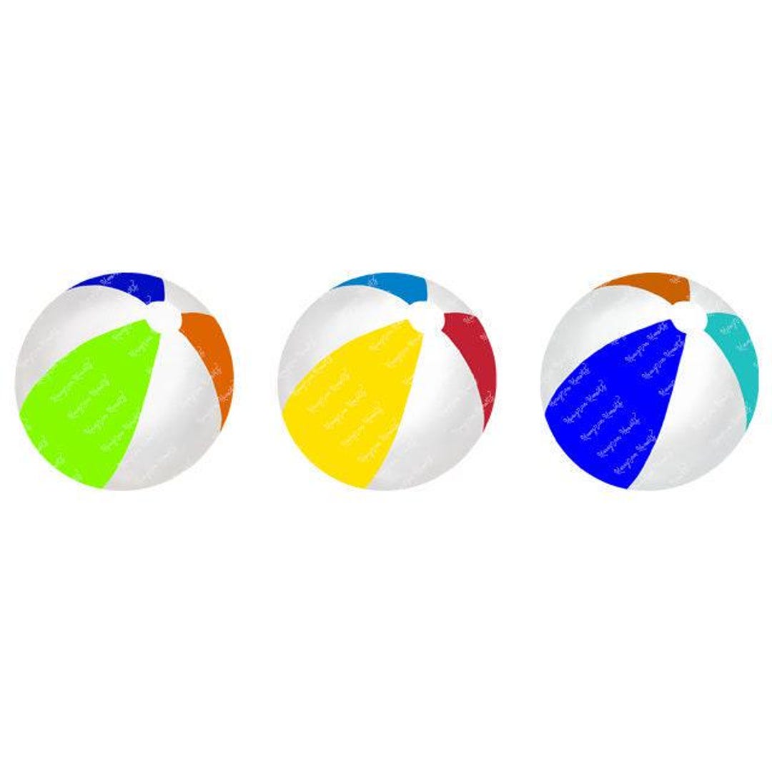 Watercolor Summer PNG - Watercolor Beach Balls Clipart for Digital ...